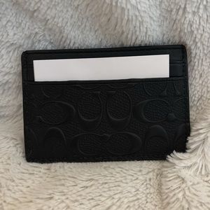 Coach | Bags | Coach Signature Leather Id Card Case | Poshmark